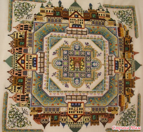 *The Medieval Town Mandala - Вышивка и все о ней - Страна Мам
